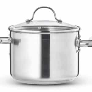 Pot 5 liters from Ztove - Stainless steel and glass lid